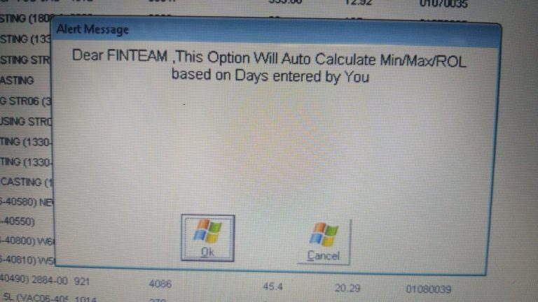 How to set automatically Minimum level, Maximum level, Reorder Level ...